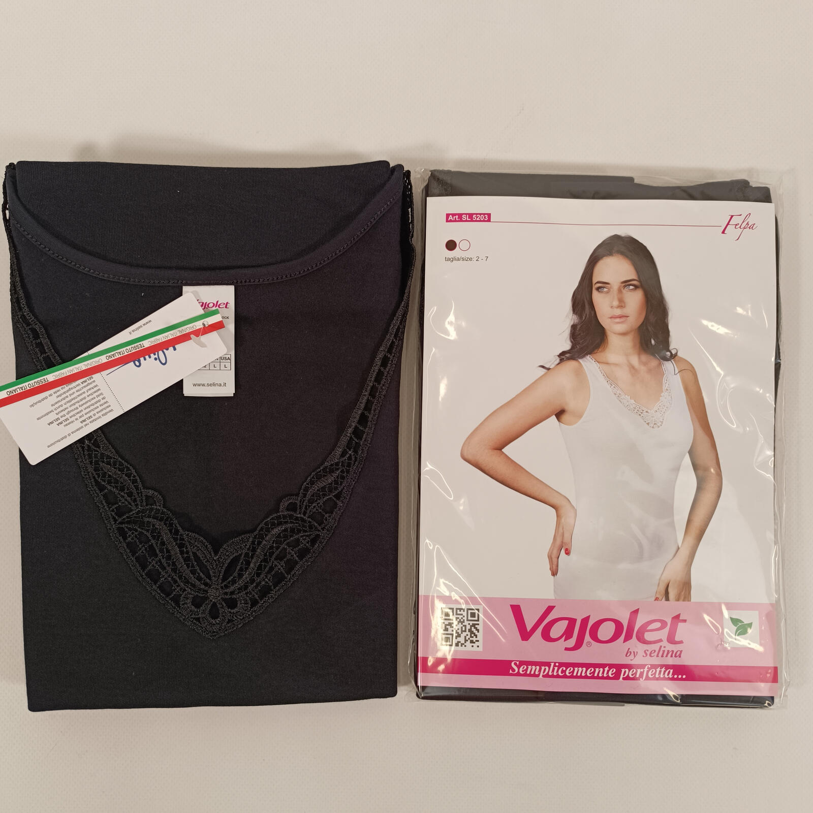 CAMICIOLA DONNA S/L 5203 VAJOLET | Ingrosso MAGLIE INTIME DONNA ...