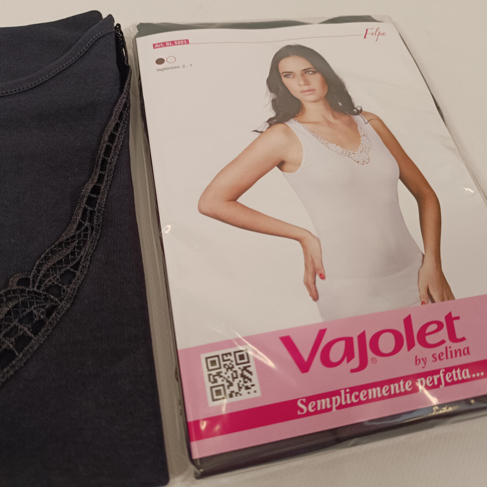 CAMICIOLA DONNA S/L 5203 VAJOLET | Ingrosso MAGLIE INTIME DONNA ...
