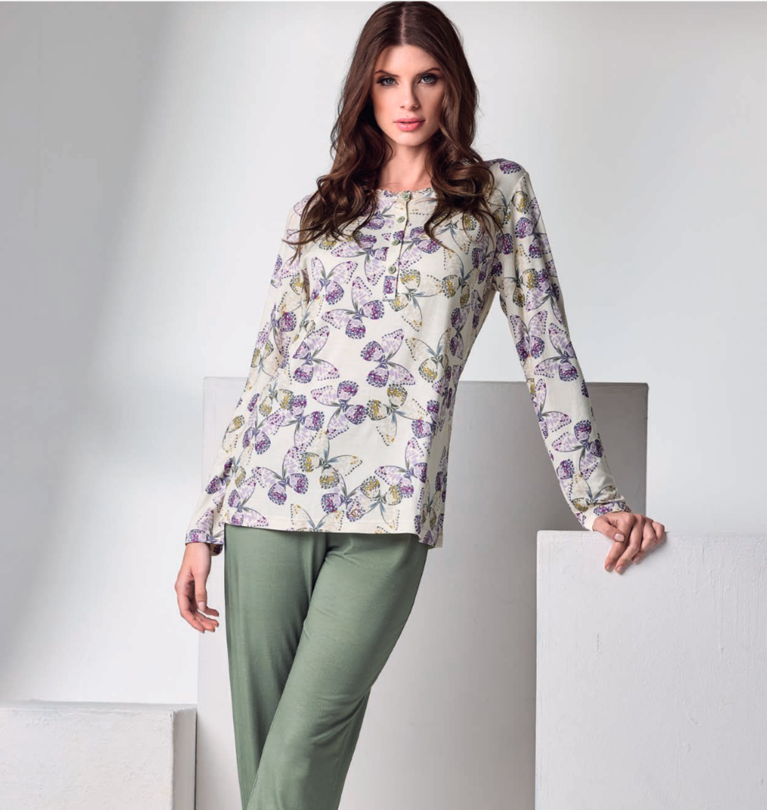 PIGIAMA SERAFINO DONNA M/L 652683 LORMAR | Ingrosso PIGIAMI DONNA | Tellini S.r.l. Ingrosso ...