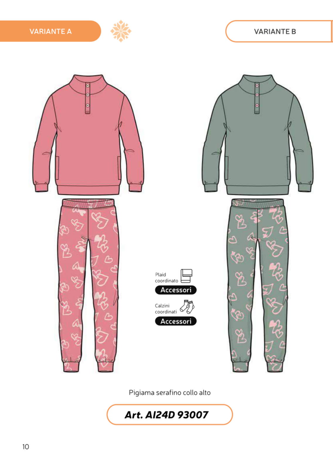 PIGIAMA SERAFINO DONNA M/L 93007 KISSIMO | Ingrosso PIGIAMI DONNA ...