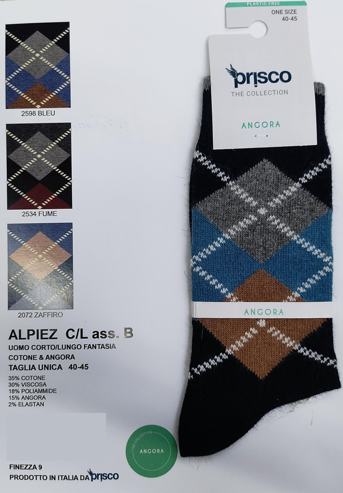 CALZINO CORTO UOMO ALPIEZ PRISCO | Ingrosso CALZETTERIA UOMO | Tellini ...