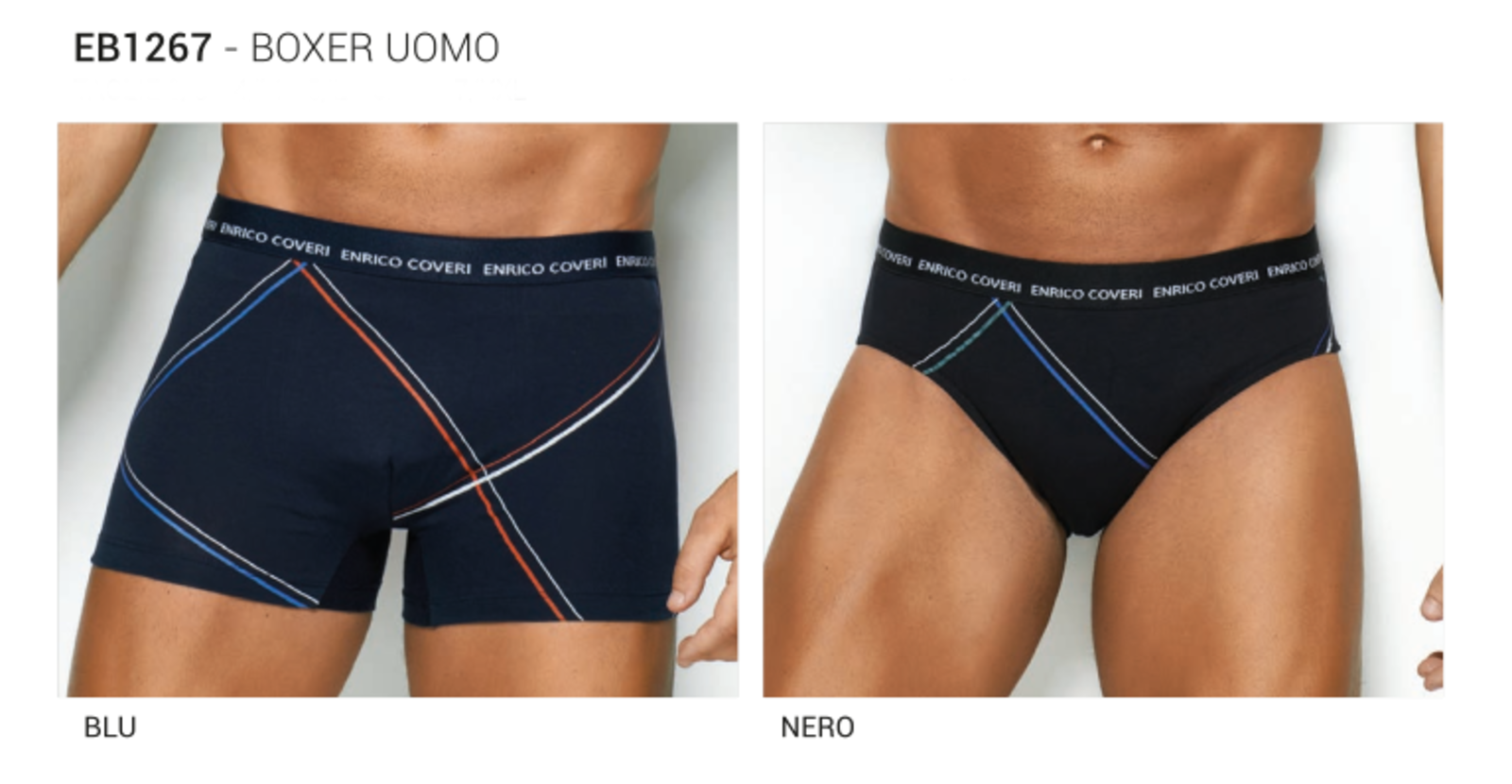 BOXER UOMO EB1267 ENRICO COVERI | Ingrosso SLIP E BOXER UOMO | Tellini S.r.l. Ingrosso Abbigliamento