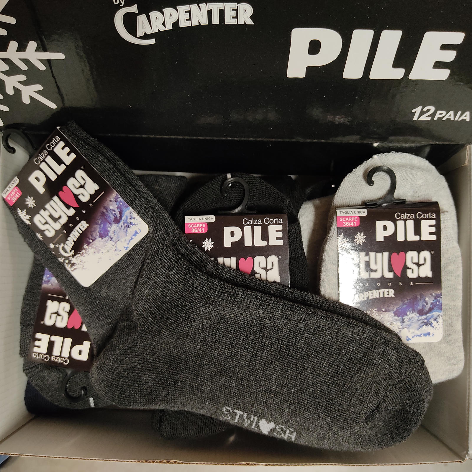 CALZINO DONNA CORTO W039 PILE STYLOSA | Ingrosso CALZE E COLLANT DONNA ...