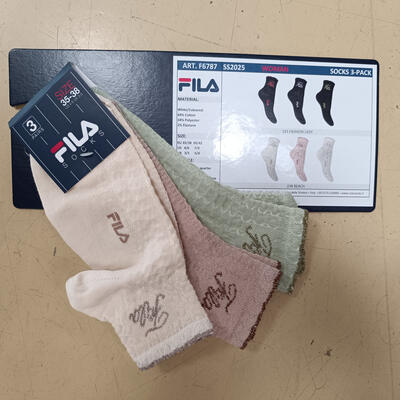 TRIS CALZINO DONNA F6787 FILA | Ingrosso CALZE E COLLANT DONNA ...